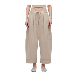 3.1 Phillip Lim Wide Leg Sweatpants - - Trousers - Damen - Beige - XS