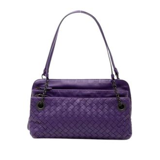 Bottega Veneta Pre-owned Gewebte Umh&auml;ngetasche - - Pre-owned - Damen - Lila - ONE SIZE