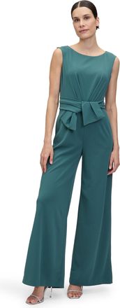 Vera Mont Overall VERA MONT Damen mit weitem Bein, Damen, Gr. 34, Normalgr&ouml;&szlig;en, schwarz emerald, Cr&ecirc;pe, Obermaterial: 95% Polyester, 5% Elasthan; Futter: 100% P