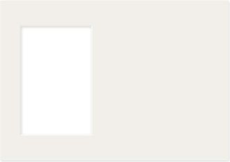 Photolini Passepartout A4 21x30 aussen Creme-Weiß für Passepartout 10x15 innen inkl. Fläche zum Gestalten, alterungsbeständig & säurefrei 1,5 mm Schrägschnitt -