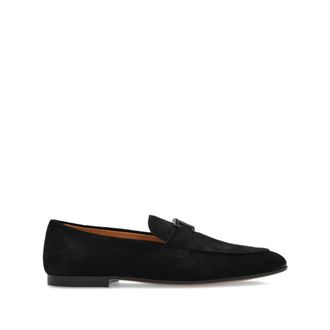 Tod's Logo Plakette Wildleder Loafer - - Shoes - Herren - Schwarzk - 41 EU