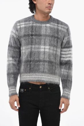 Thom Browne Relaxed-Fit Rundhals-Pullover aus Mohair-Mix mit Tartanmuster Thom Browne