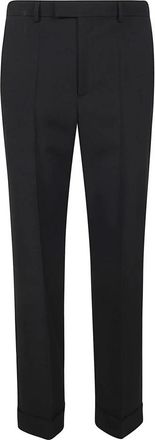 Valentino Garavani Homme, Pantalons, Noir, Taille: S Pantalon en laine avec revers