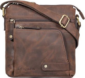 STILORD Cameron Petit Sac à Bandoulière Cuir Sacoche à lÉpaule Vintage Sac Messager pour Tablette 8.4 Pouces A5 Documents Besace en Cuir Véritable, Couleur:za