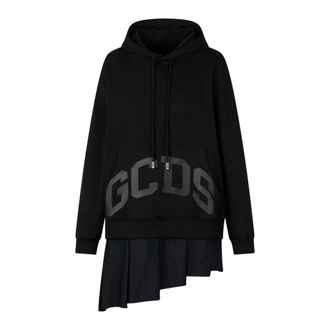 GCDS Lounge Logo Hoodie Mini Dress - - Dresses - Damen - Schwarzk - L
