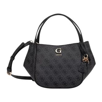 Guess Coleen Logo Small Medium Bag - - Bags - Damen - Grau - ONE SIZE