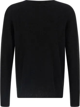 Maryya Cotton-Blend Spongy Knit Sweater - Black