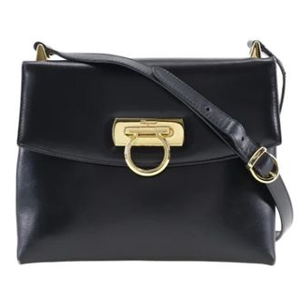 Ferragamo Pre-owned Cuir sacs-ports-paule - Femme - Pre-owned - Noir - Taille: ONE Size