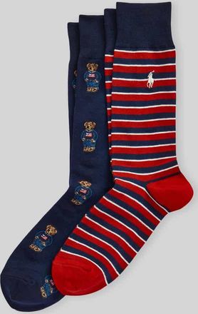 Ralph Lauren Socken mit B&auml;renmotiv im 2er-Pack