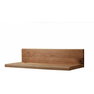 Massivmoebel24 Wandregal Wild-/Zerreiche 49x20x12 natur ge&ouml;lt frankfurt 103