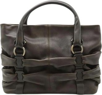 Ferragamo Sac cabas Pre-owned - Femme - Pre-owned - Brun - Taille: ONE Size
