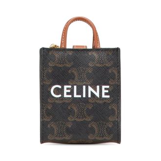 Celine Pre-owned Mini Vertical Cabas Tote - Femme - Pre-owned - Brun - Taille: ONE Size