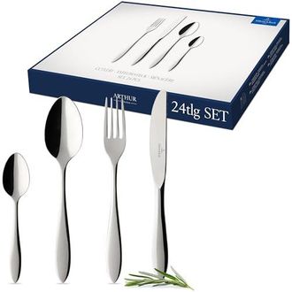 Villeroy & Boch Villeroy und Boch Arthur Tafelbesteck für bis zu 6 Personen, 24-teilig, Edelstahl