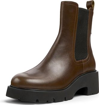 Camper Damen Milah K400575 Chelsea Boot, Braun 011, 39 EU