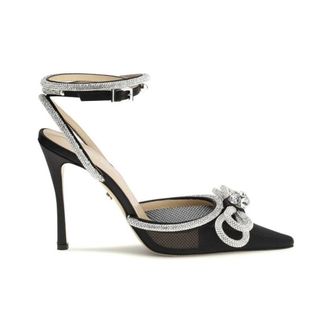 Mach & Mach Seiden-Pumps mit hohem Absatz - - Shoes - Damen - Schwarzk - 38 1/2 EU