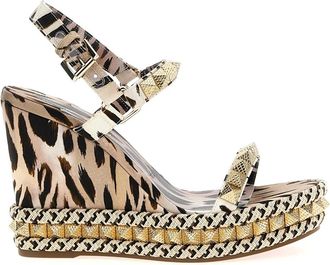 Christian Louboutin Femme, Chaussures, Multicolore, Taille: 35 EU Pyraclou Sandales