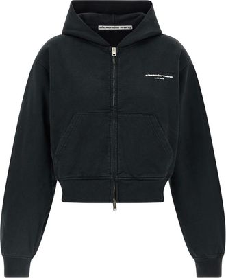 Alexander Wang Femme, Sweatshirts et sweats &agrave; capuche, Noir, Taille: 38 FR SweaT-shirts