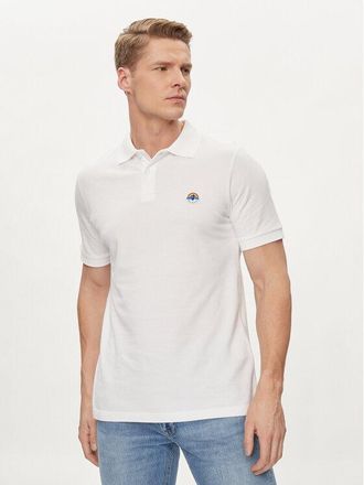 Save The Duck Poloshirt Ovidio DR1213M-BATE18 Weiß Regular Fit