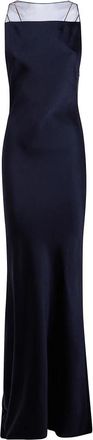 Maison Margiela Femme, Robes, Noir, Taille: 38 FR Robe Longue en Satin Martel&eacute;