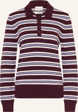 GANT Strick-Poloshirt rot