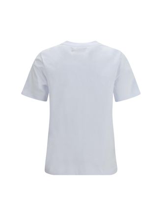 Fiorucci Womens Regular Patch Angeli T-Shirt White Cotton T-Shirts And Polos