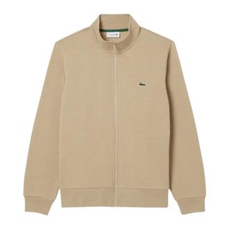 Lacoste Homme, Sweatshirts et sweats &agrave; capuche, Beige, Taille: 2XL SweaT-shirt zipp&eacute; &agrave; col montant en molleton