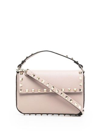 Valentino Garavani sac port&eacute; &eacute;paule en cuir &agrave; d&eacute;tail de clous - Tons neutres