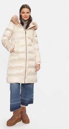 Geox Winterjacke Backsie W4628H T2843 F1723 Beige Regular Fit