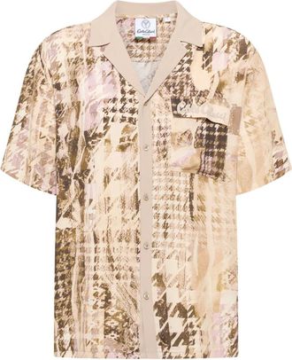 Carlo Colucci Homme, Chemises, Beige, Taille: S Blouses & Chemises