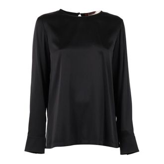 Max Mara Femme, Blouses et Chemises, Noir, Taille: 38 FR Camicia Lodi