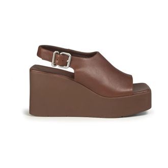 Vic Mati&eacute; K10_Block_Sandale Keilabsatz ebenholz - - Shoes - Damen - Braun - 40 EU
