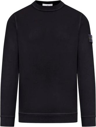 Stone Island Homme, Sweatshirts et sweats &agrave; capuche, Noir, Taille: M Crewneck SweaT-shirt
