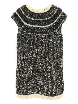 Chanel robe &agrave; manches courtes (1986-1988) - Noir