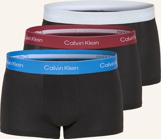 Calvin Klein 3er-Pack Boxershorts Icon Cotton Stretch Low Rise schwarz