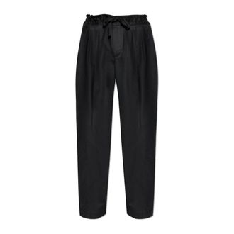 Dolce & Gabbana Wollhose mit Falten - - Trousers - Herren - Schwarzk - XL