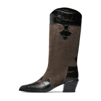 Loriblu Femme, Chaussures, Brun, Taille: 40 EU Bottines Texanes