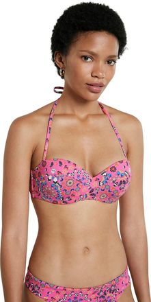 Desigual Damen Biki_bahamas Bikini Top, Rot, L EU