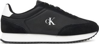 Calvin Klein Jeans Sneakers Runner Laceup Mg Nylon Mix YW0YW01828 Schwarz