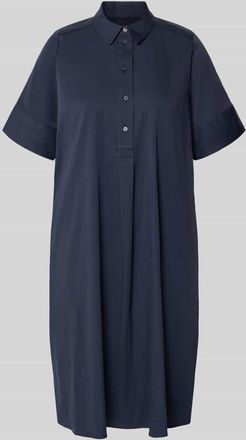 Milano Knielanges Hemdblusenkleid mit Knopfleiste