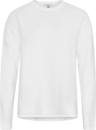 Barbour Leichter Damen-Pullover mit O-Neck und Seitenschlitzen in