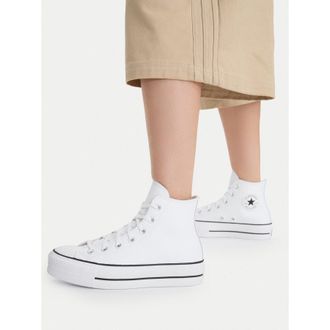 Converse Sneakers aus Stoff Converse Chuck Taylor All Star Lift Clean Hi 561676C Wei&szlig;
