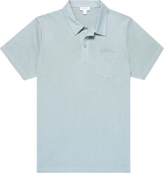 Sunspel Homme, Tops, Bleu, Taille: M Riviera Polo