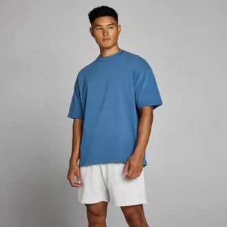 MyProtein T-shirt oversize en coton d&eacute;lav&eacute; MP homme - Bleu piste - XS