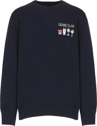 Saint Barth Homme, Pulls, Bleu, Taille: M Heron Light Sweater