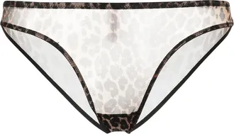 Agent Provocateur Slip mit Leoparden-Print - Schwarz