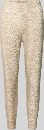 Oh April Slim Fit Leggins mit Allover-Animal-Print Modell Rita