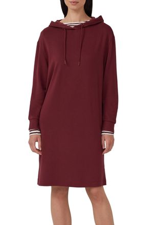 s.Oliver Scuba-Kleid mit Eingrifftaschen und Kapuze