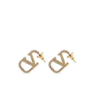 Valentino Garavani VLogo Signature Crystal-embellished Earrings