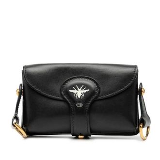 Dior Sac bandouli&egrave;re en cuir Pre-owned - Femme - Pre-owned - Noir - Taille: ONE Size