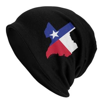 Generic Femme Homme Bonnets De Ski Drapeau De L&Eacute;tat du Texas Bonnet &Agrave; Revers Classique Bonnet dhiver Mode Bonnets Tricot&eacute; pour Hiver Ski Quotidien